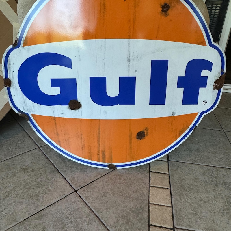 Antique Motor Oil Sign - Etsy