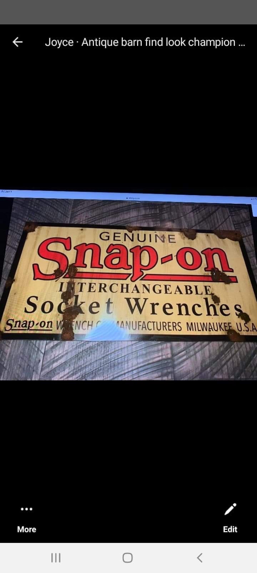 Antique Looking Snap on Tools Dealer Sales Sign - Etsy