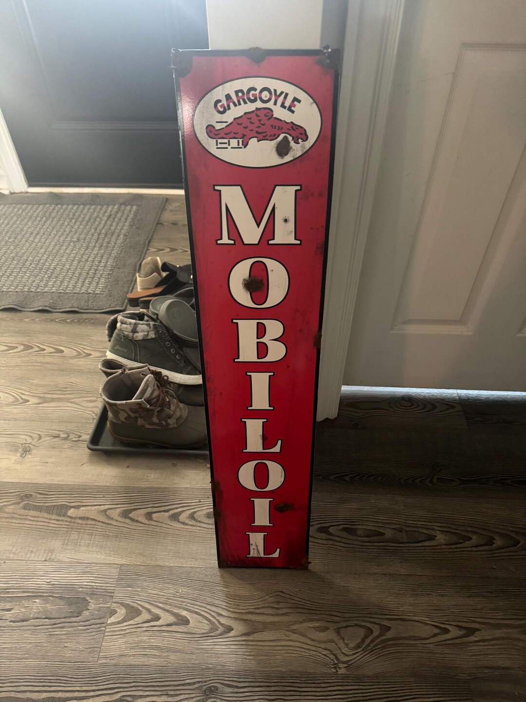 Antique Style-barn Find Look Mobil Gas Oil Dealer Pump Sign - Etsy