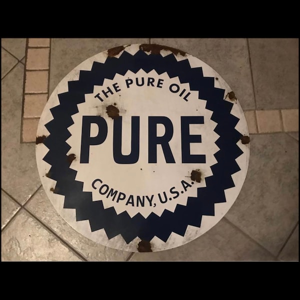 Pure Oil Sign - Etsy