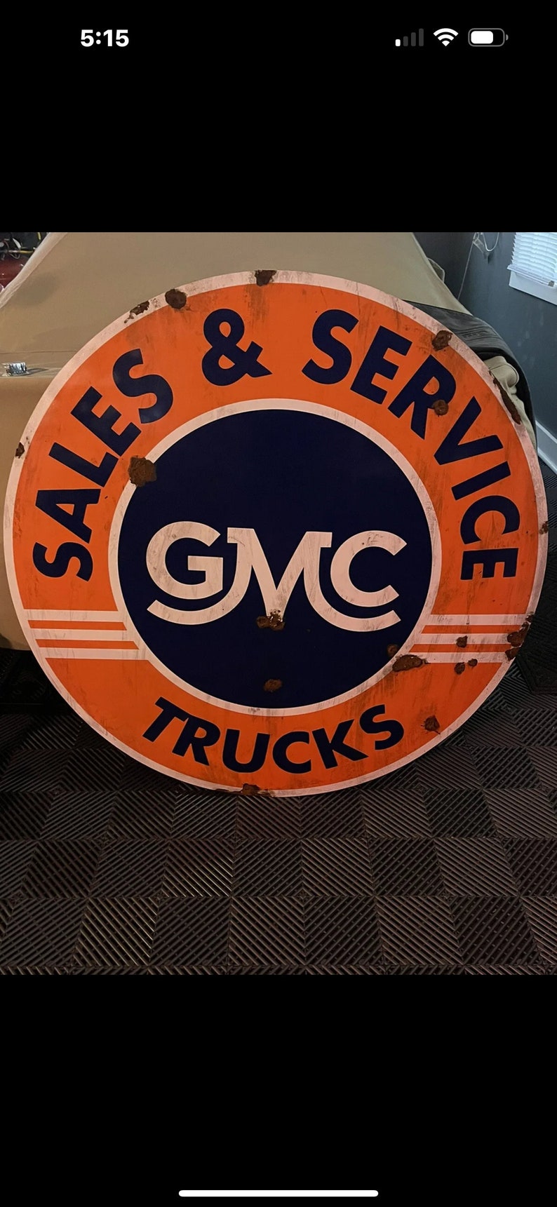 Antique Style Barn Find Look GMC Dealer Automobile Truck Sales Service ...