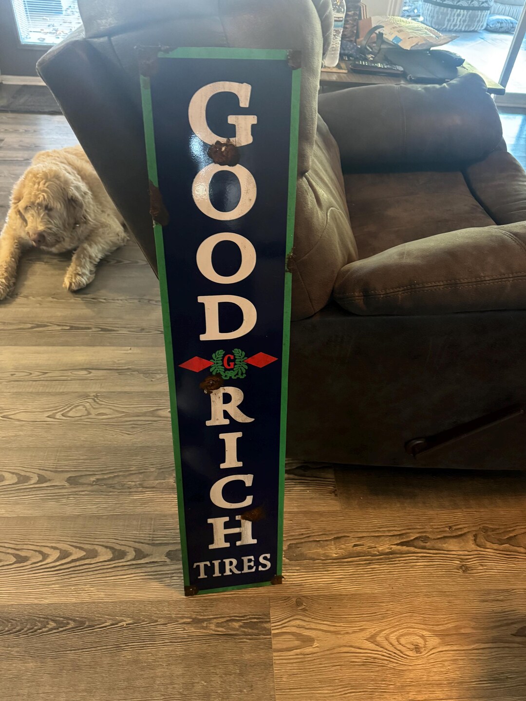 Antique Style-barn Find Look Bf Goodrich Dealer Tire Sales Sign - Etsy