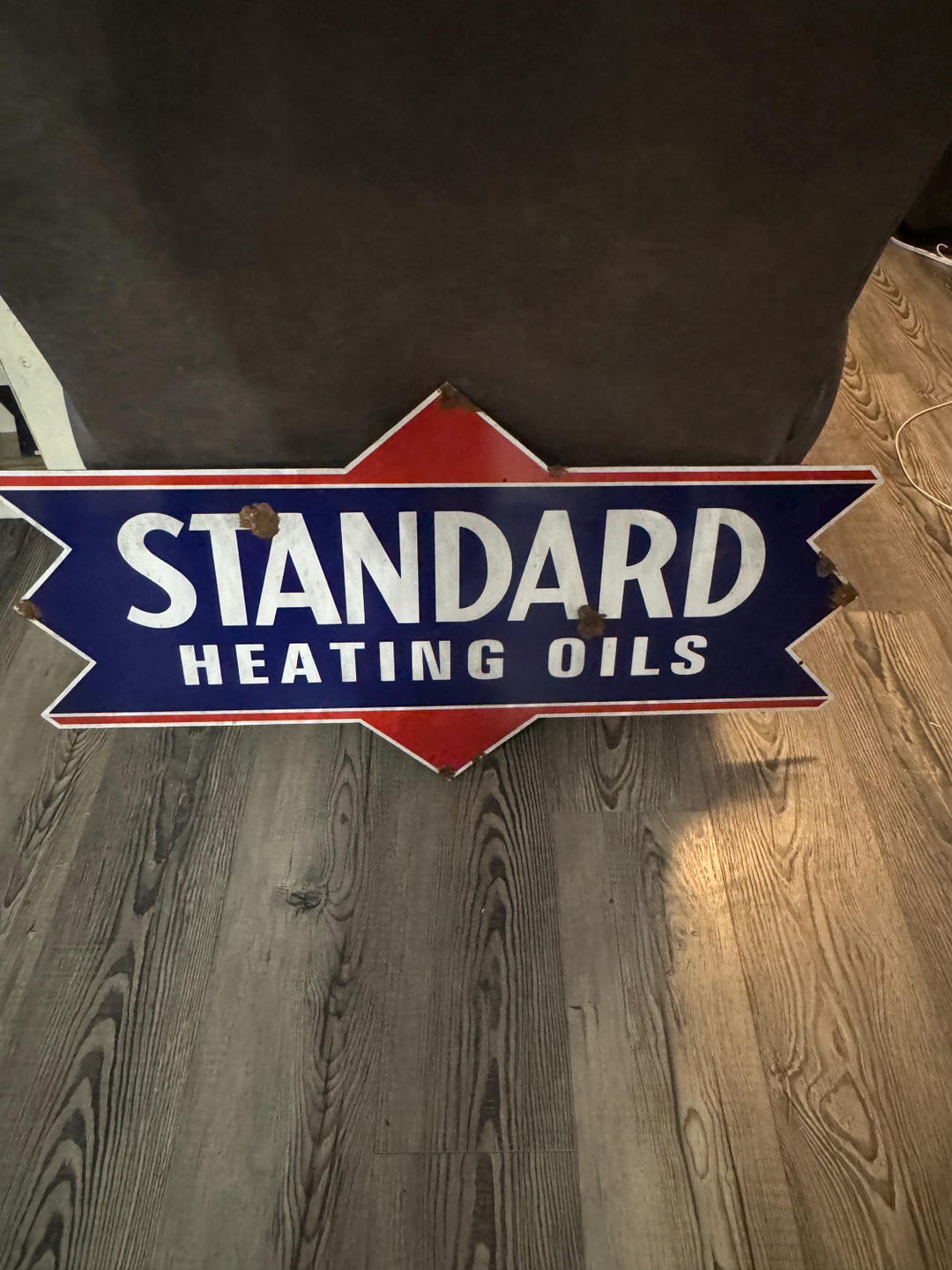 Antique Style-barn Find Look Standard Heating Oil Dealer Sales Sign - Etsy