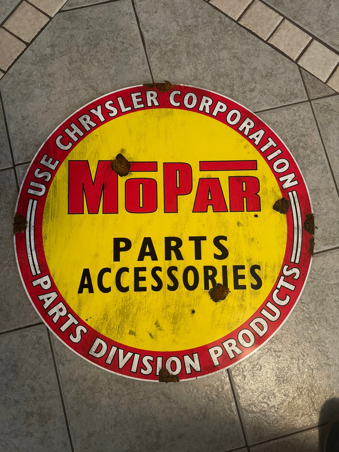 Antique Style Barn Find Look Mopar Chrysler Dodge Dealer Sales Service ...