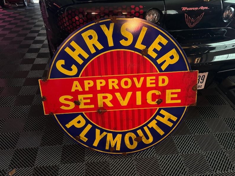 Antique Style-barn Find Look Chrysler Hemi V8 Plymouth Sign - Etsy