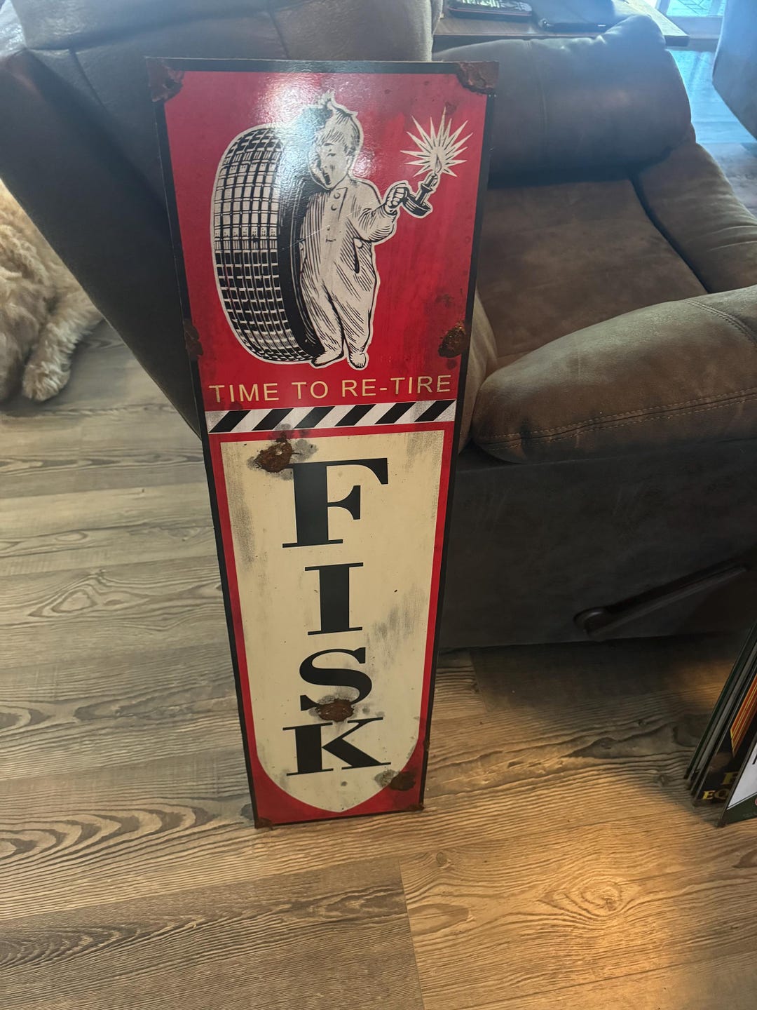 Antique Style-barn Find Look Fisk Tires Sales Service Sign - Etsy