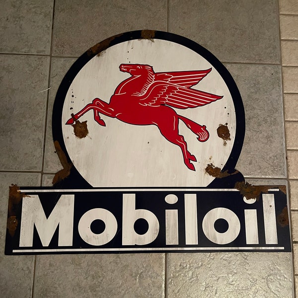 Mobil Pegasus Sign - Etsy