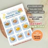 Japan Scavenger Hunt Printable, Party Game, Tokyo Kyoto Travel Bingo ...
