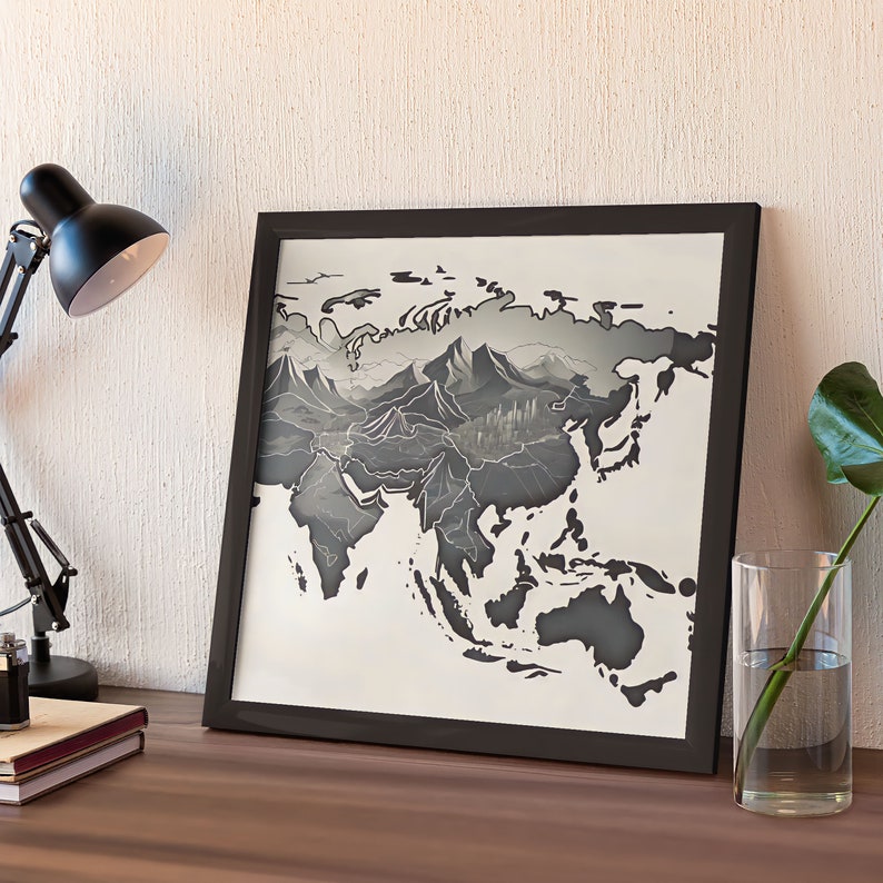 Map Your World: Custom Digital Download Prints Any Location, Digital ...
