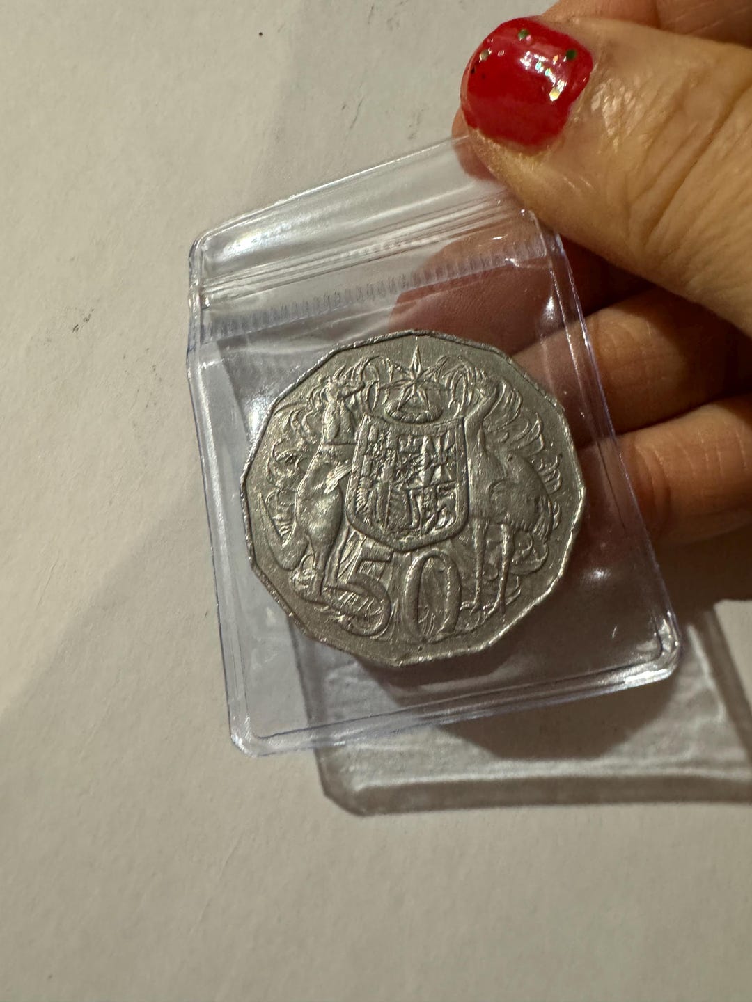 Rare 50 Cent Australia Error Coin Year1984 - Etsy