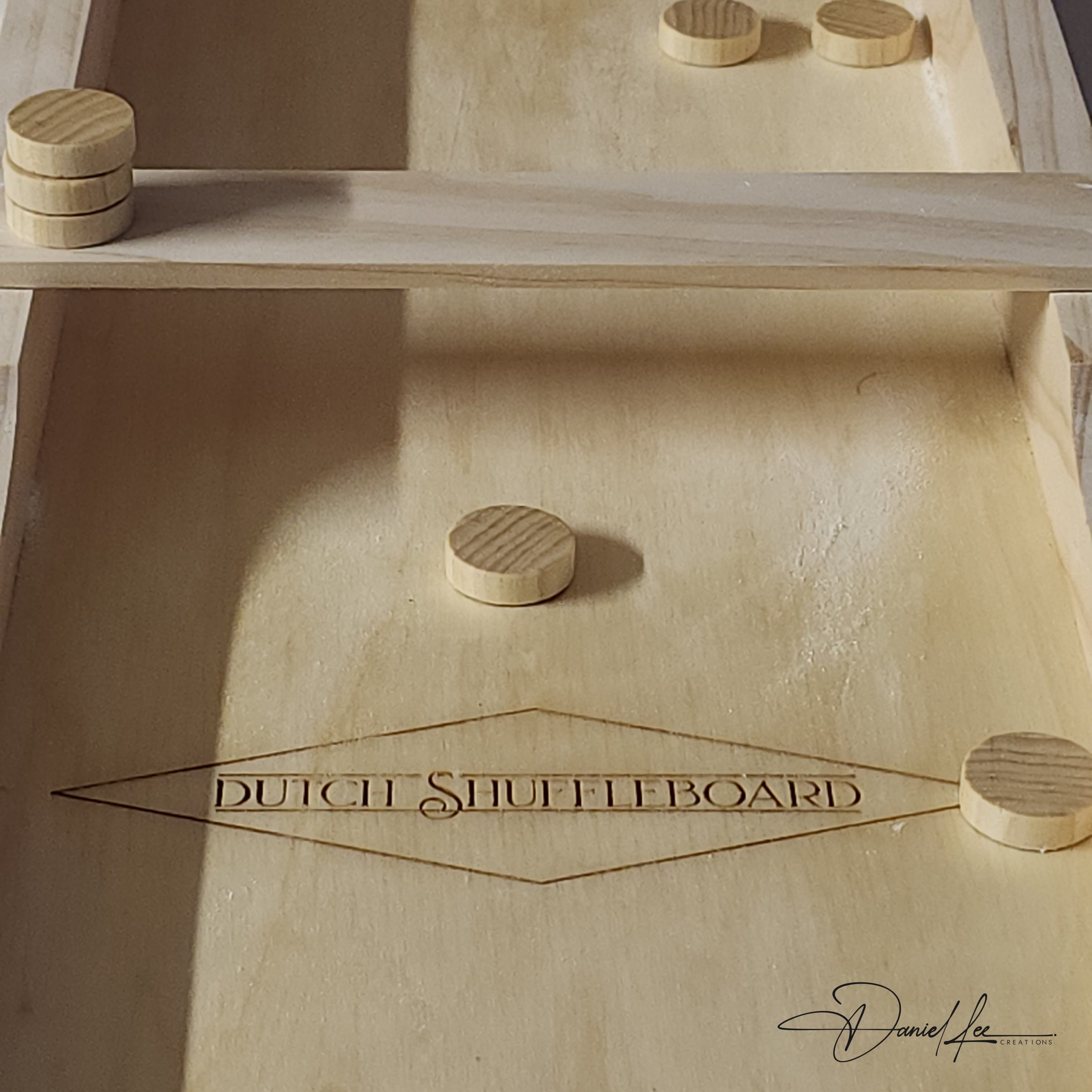 Dutch Shuffleboard Table Top Game, Handmade Sjoelbak - Etsy