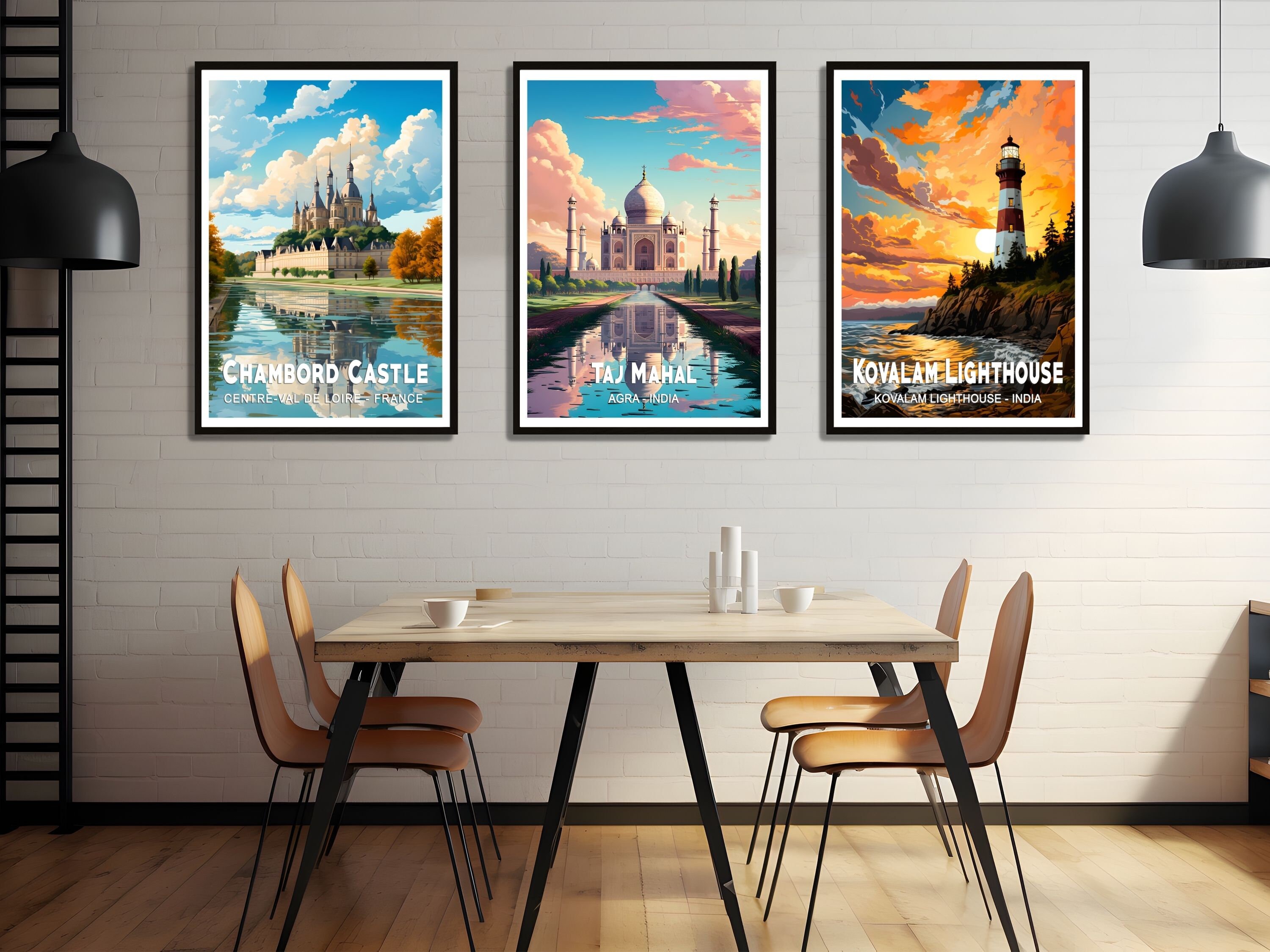 India Taj Mahal Travel Poster Digital File for Print, Instant Download ...