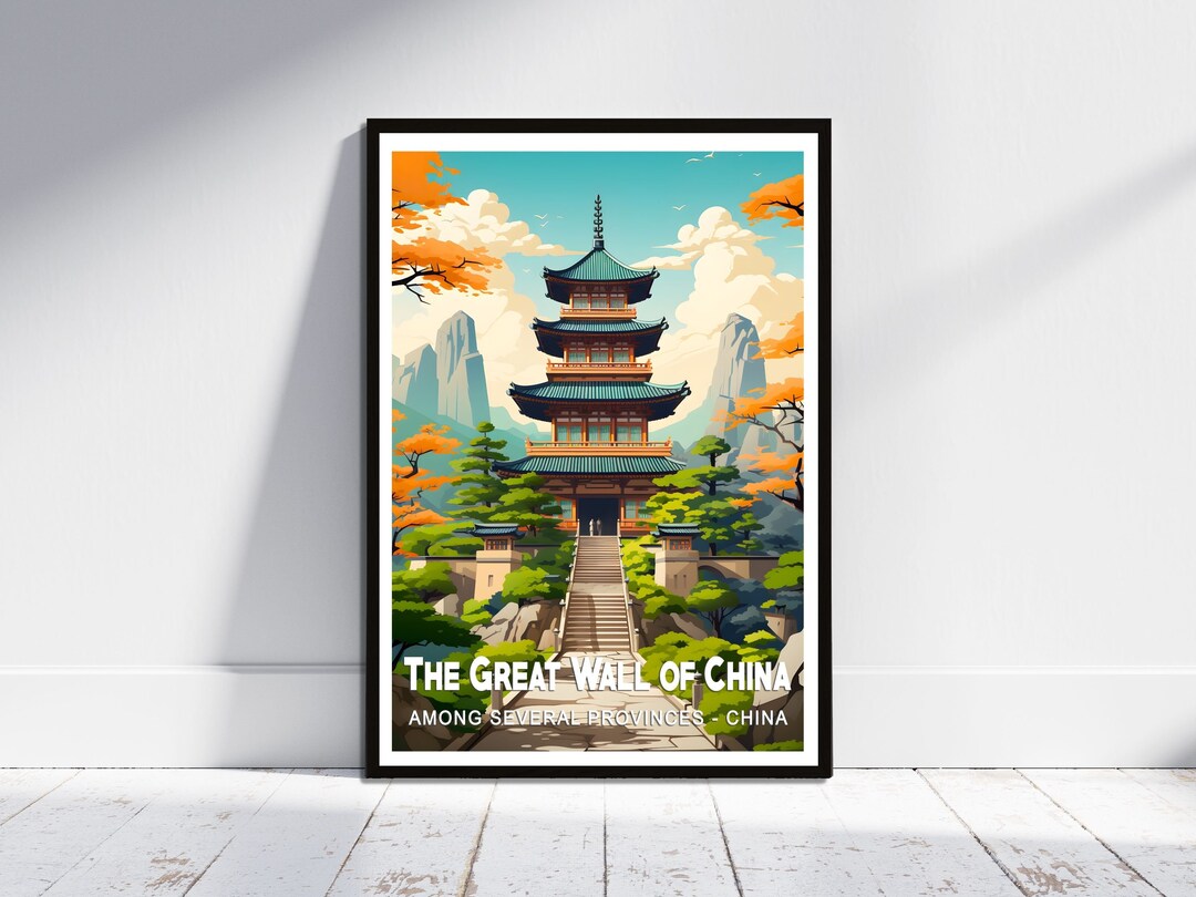 China - the Great Wall of China | Travel Poster Digital File for Print ...