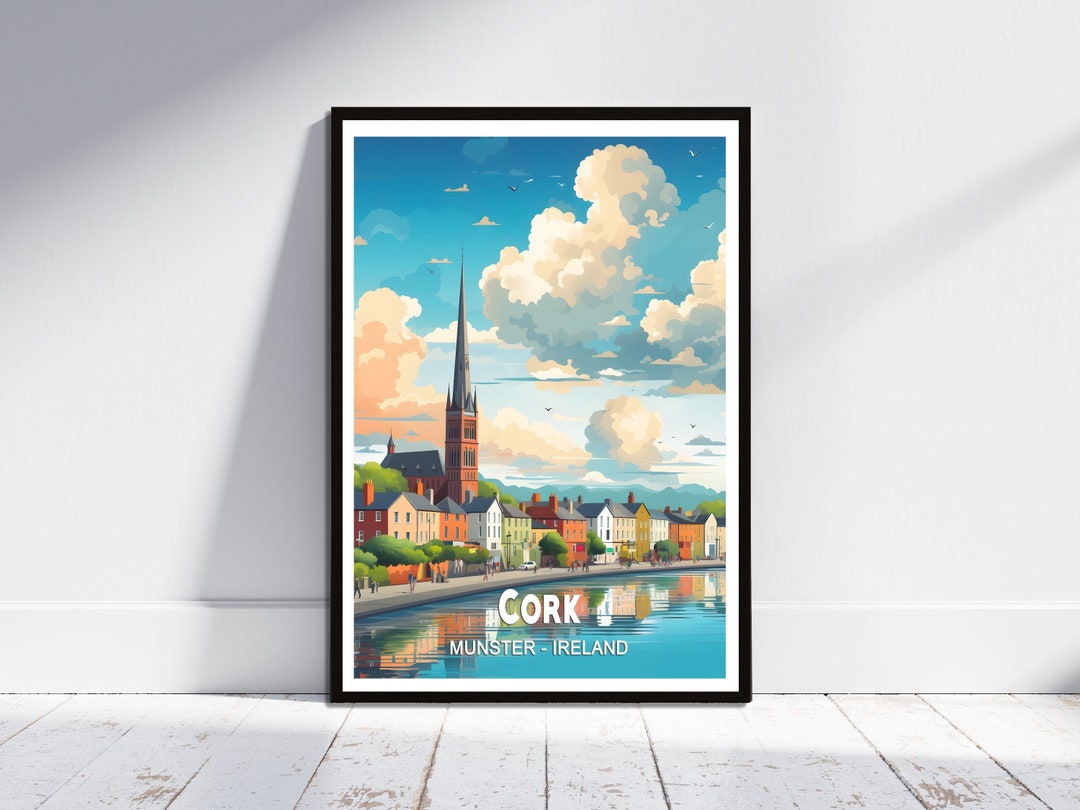 Ireland Cork Travel Poster Digital File for Print, Instant Download - Etsy
