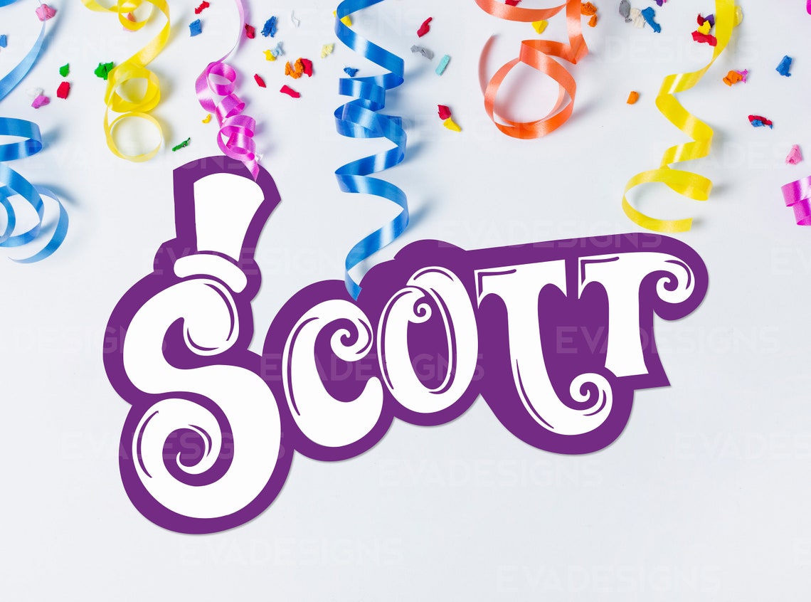 Wonka Sign With Custom Name (high Res), Willy Wonka Logo, Wonka Poster ...