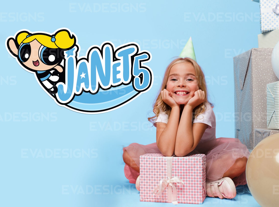 Custom Powerpuff Girls LOGO Sign With Custom Name high Resolution ...