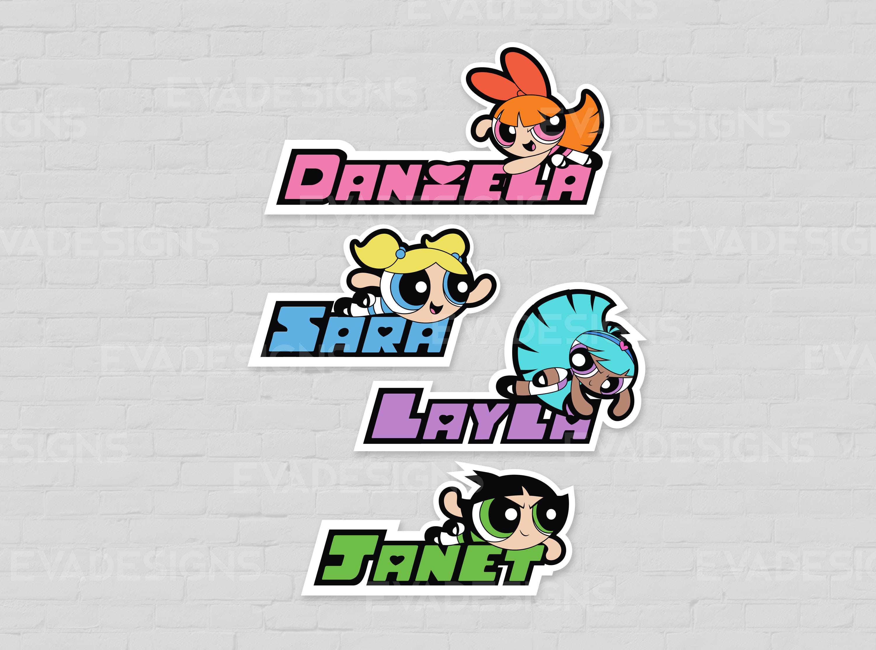 Powerpuff Girls LOGO Sign With Custom Name (high Resolution), Powerpuff ...