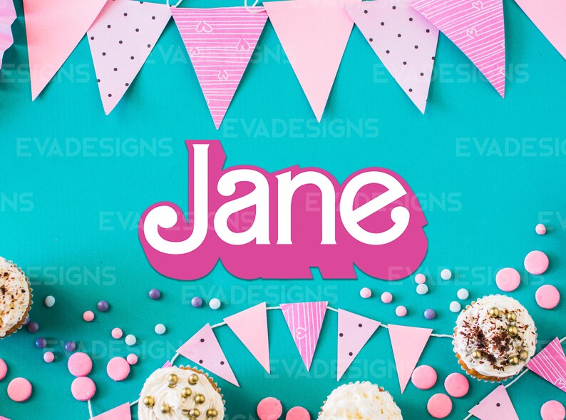 Custon Barbie Sign With Custom Name high Resolution, Barbie Logo ...