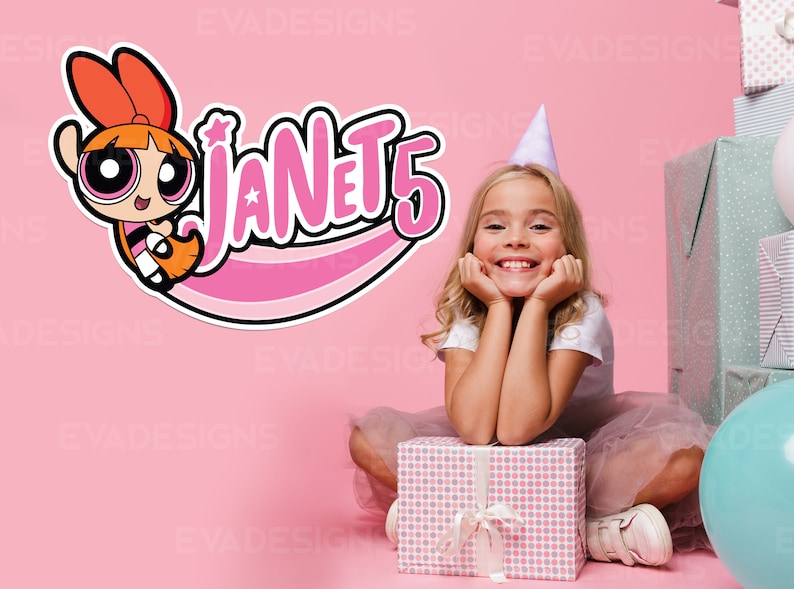 Custom Powerpuff Girls LOGO Sign With Custom Name high Resolution ...