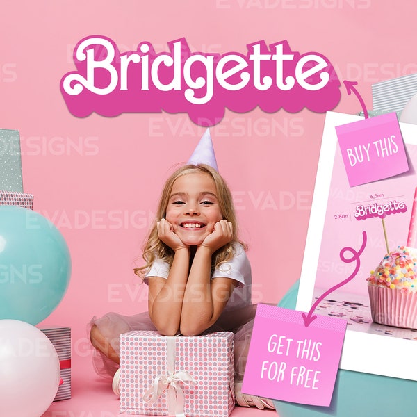 Barbie Logo Name Sign - Etsy