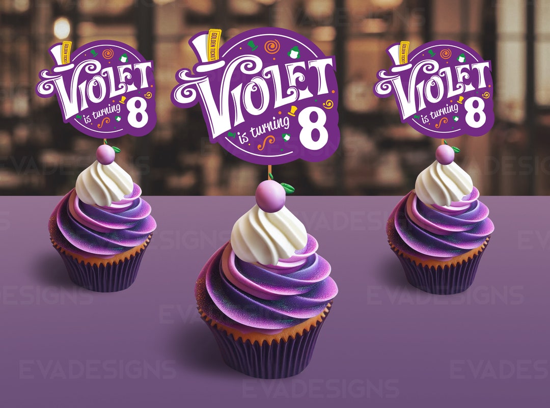 Custom Wonka Sign Cupcake Topper With Custom Name high Resolution ...