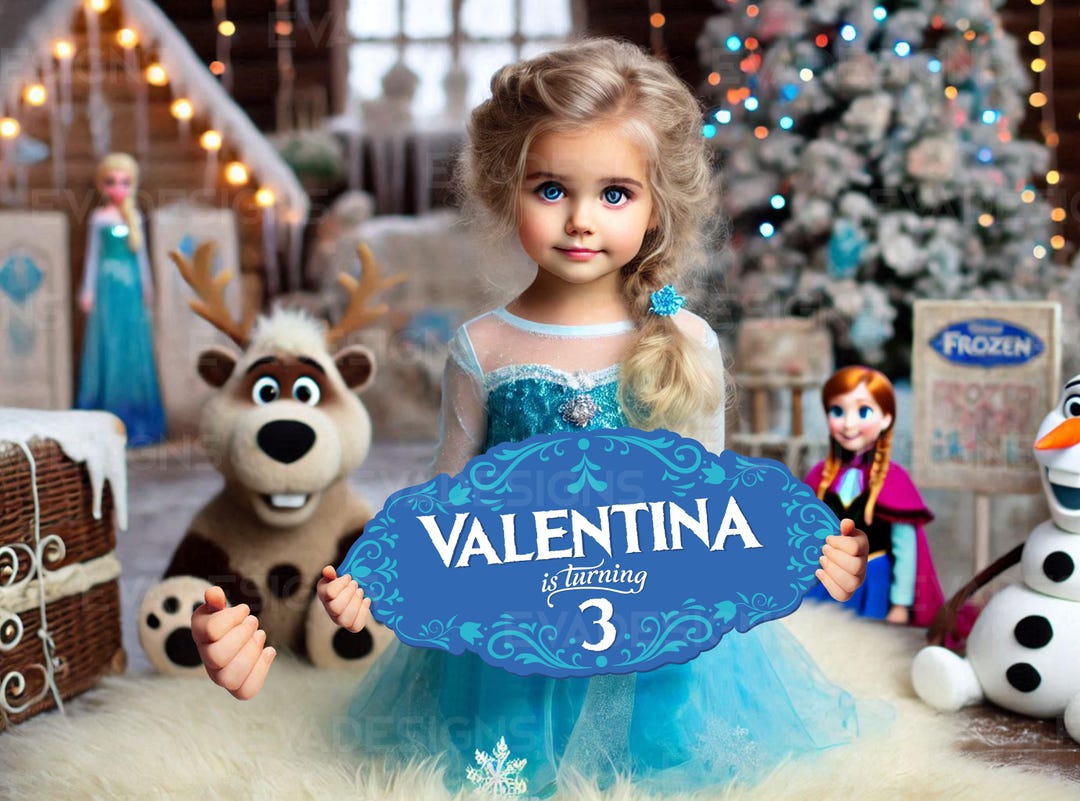 Frozen Princess LOGO Sign With Custom Name (high Resolution), Frozen ...