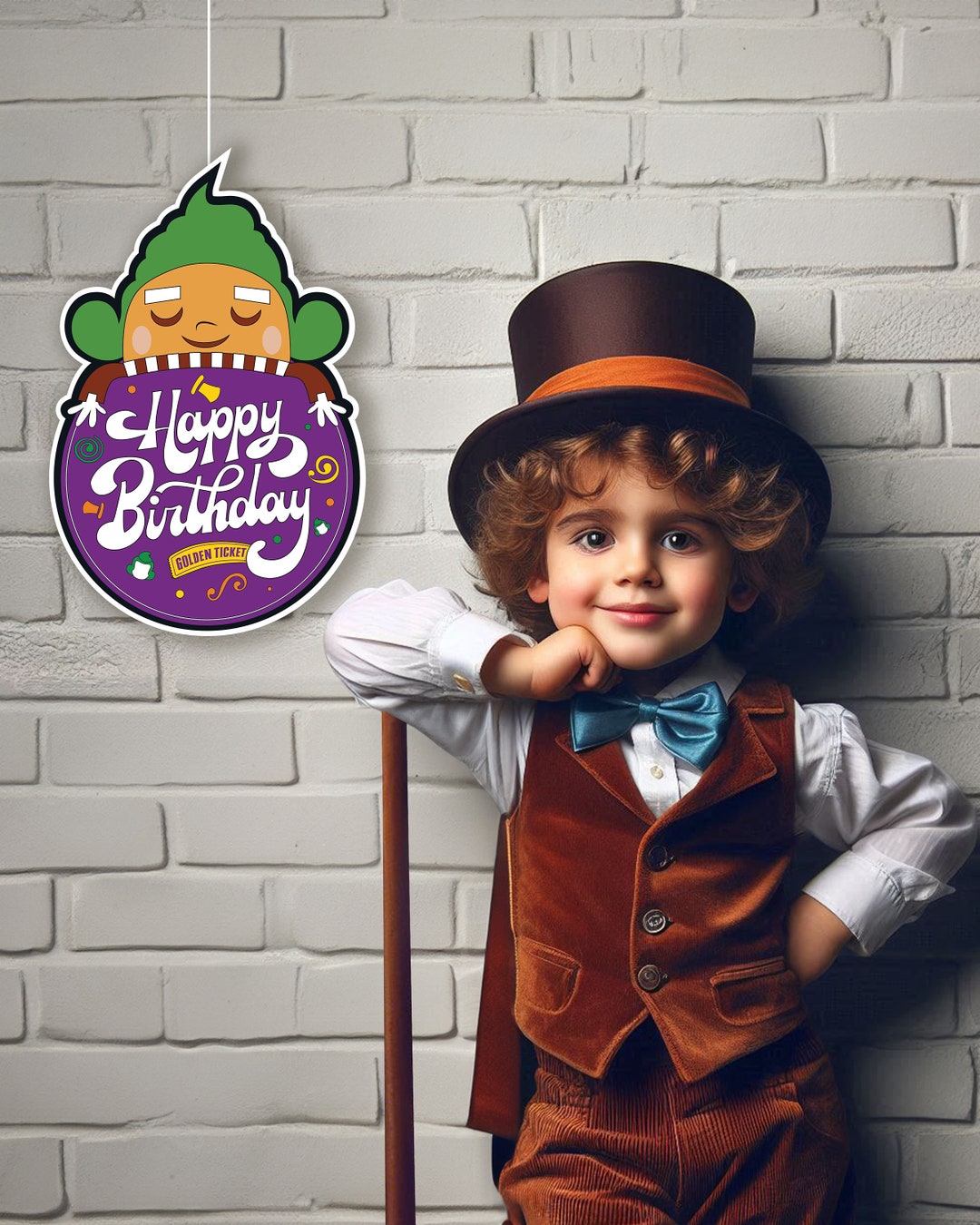 Custom Wonka Birthday Banner / Oompa Birthday Banner high Resolution ...