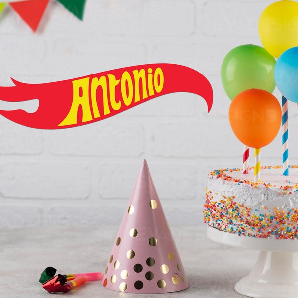 Hot Wheels Name - Etsy