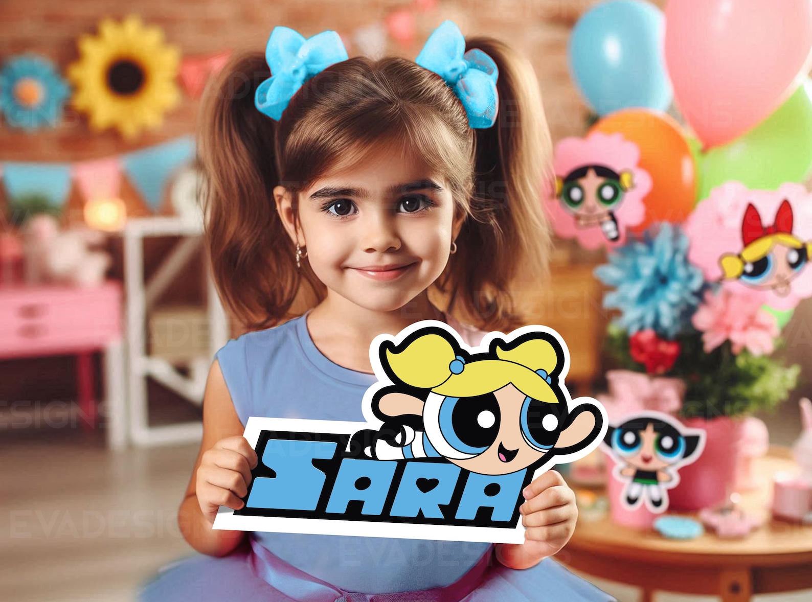 Powerpuff Girls LOGO Sign With Custom Name (high Resolution), Powerpuff ...