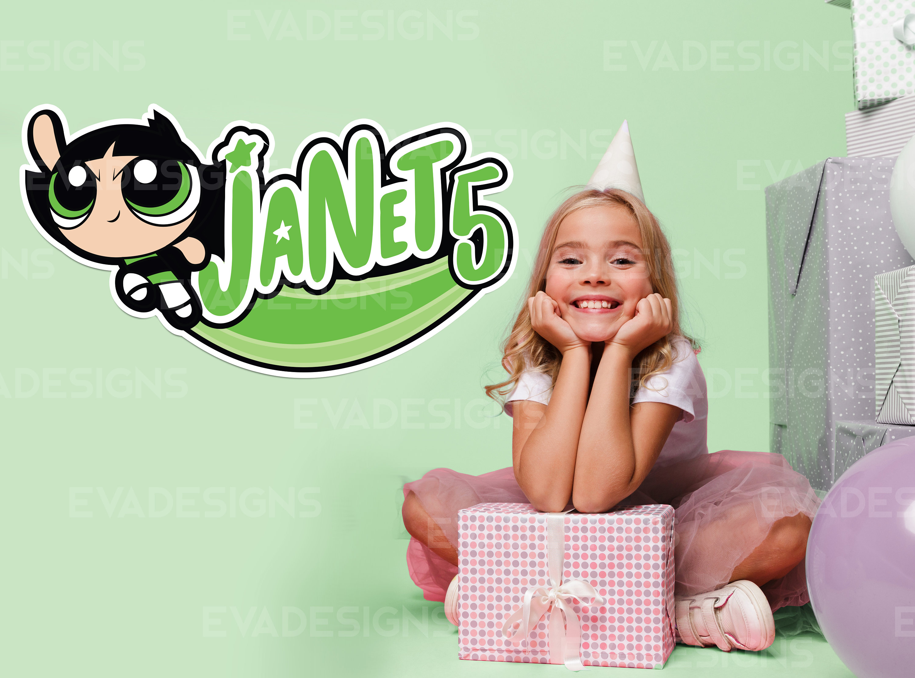 Custom Powerpuff Girls LOGO Sign With Custom Name high Resolution ...
