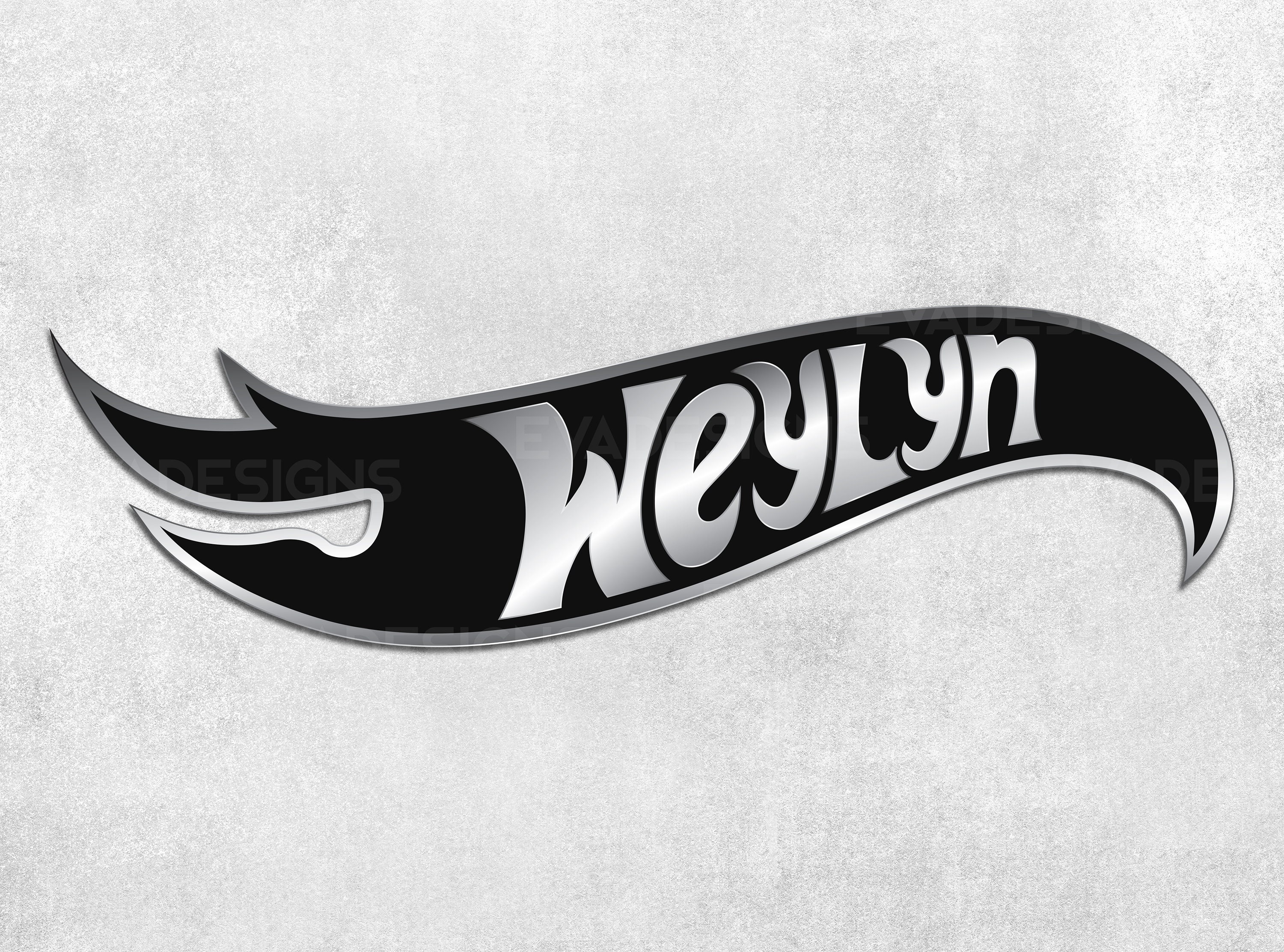 New Design Hot Car Wheels LOGO Sign With Silver Custom Name high ...