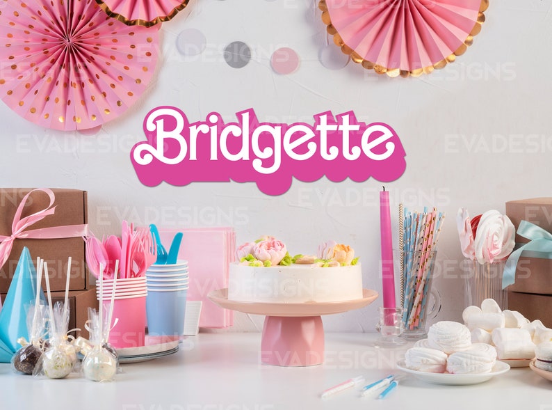 Custon Barbie Sign With Custom Name high Resolution, Barbie Logo ...