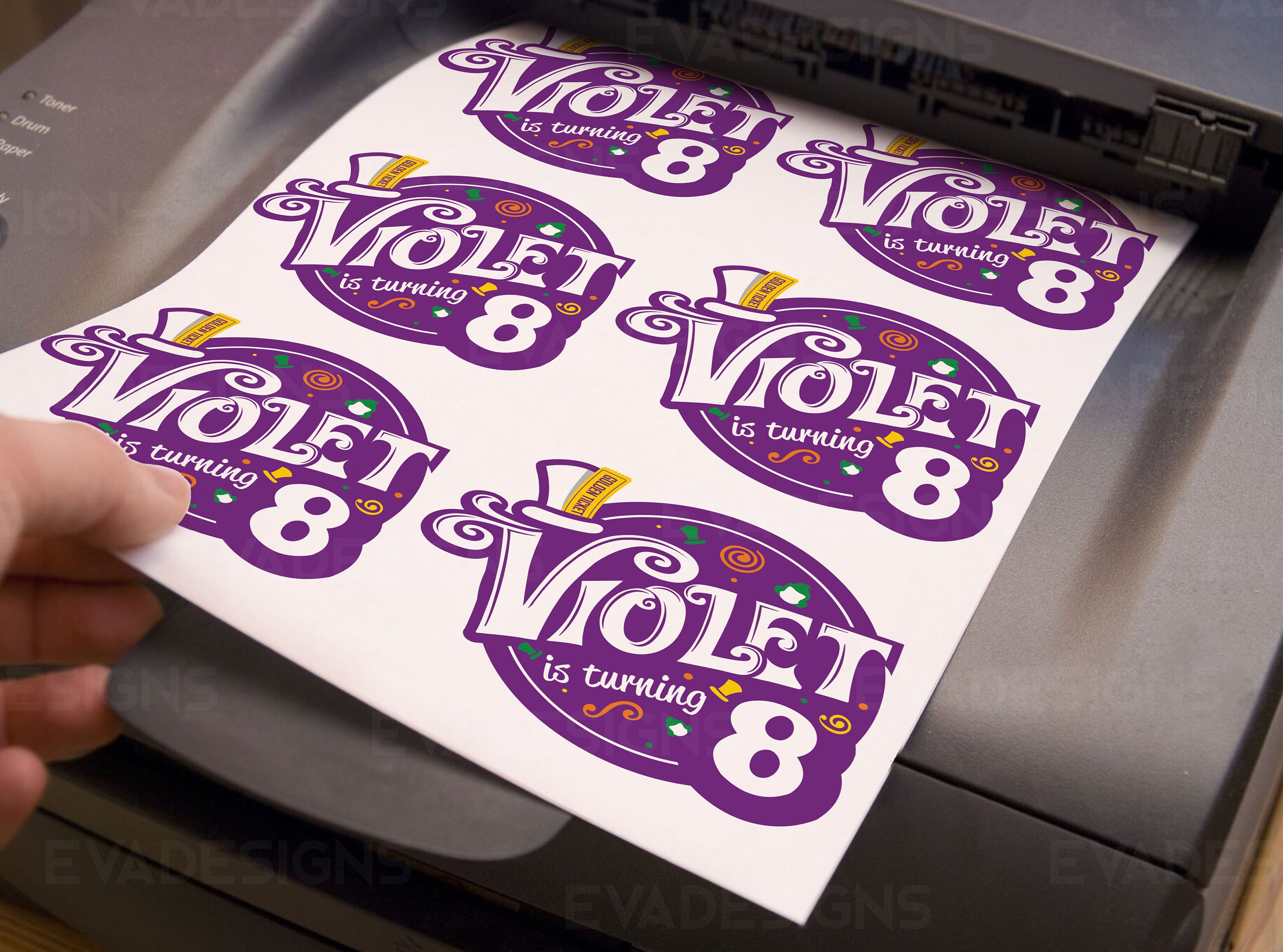 Custom Wonka Sign Topper With Custom Name (high Resolution), Custom ...