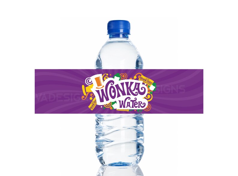 Custom Wonk Water Bottle Labels, Printable Instant Download, Birthday ...