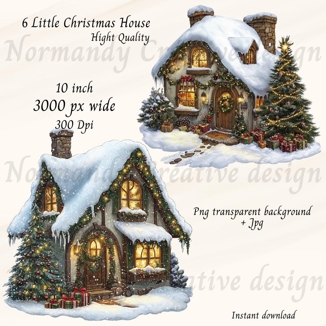 Winter Houses Clipart, Christmas House Clipart Png Transparent ...