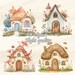 Cute House Clipart, Cute Fairy House Png Transparent Background and Jpg ...