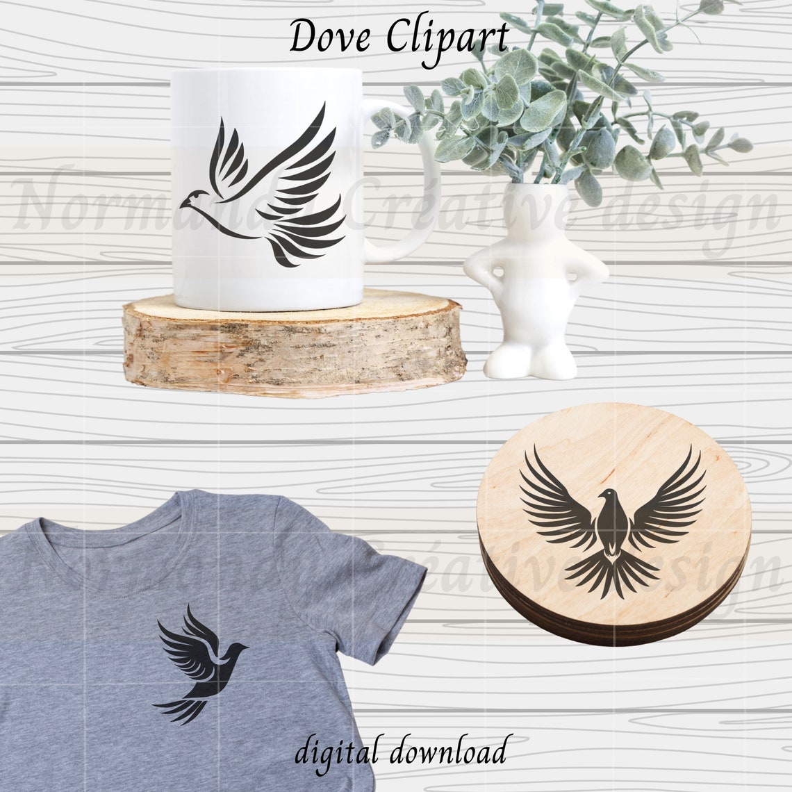 Dove SVG, Flying Dove Silhouette, Dove Image Svg Eps Dxf Png and Jpg ...