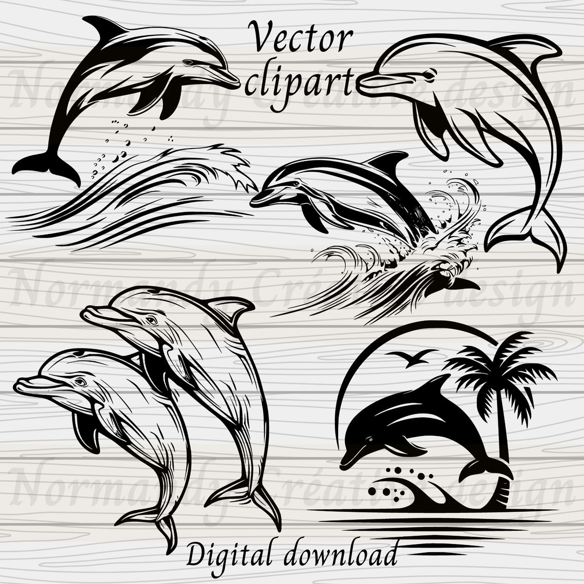 Dolphin SVG, Dolphin Cut File for Laser, Dolphin Svg Eps Dxf Png and ...