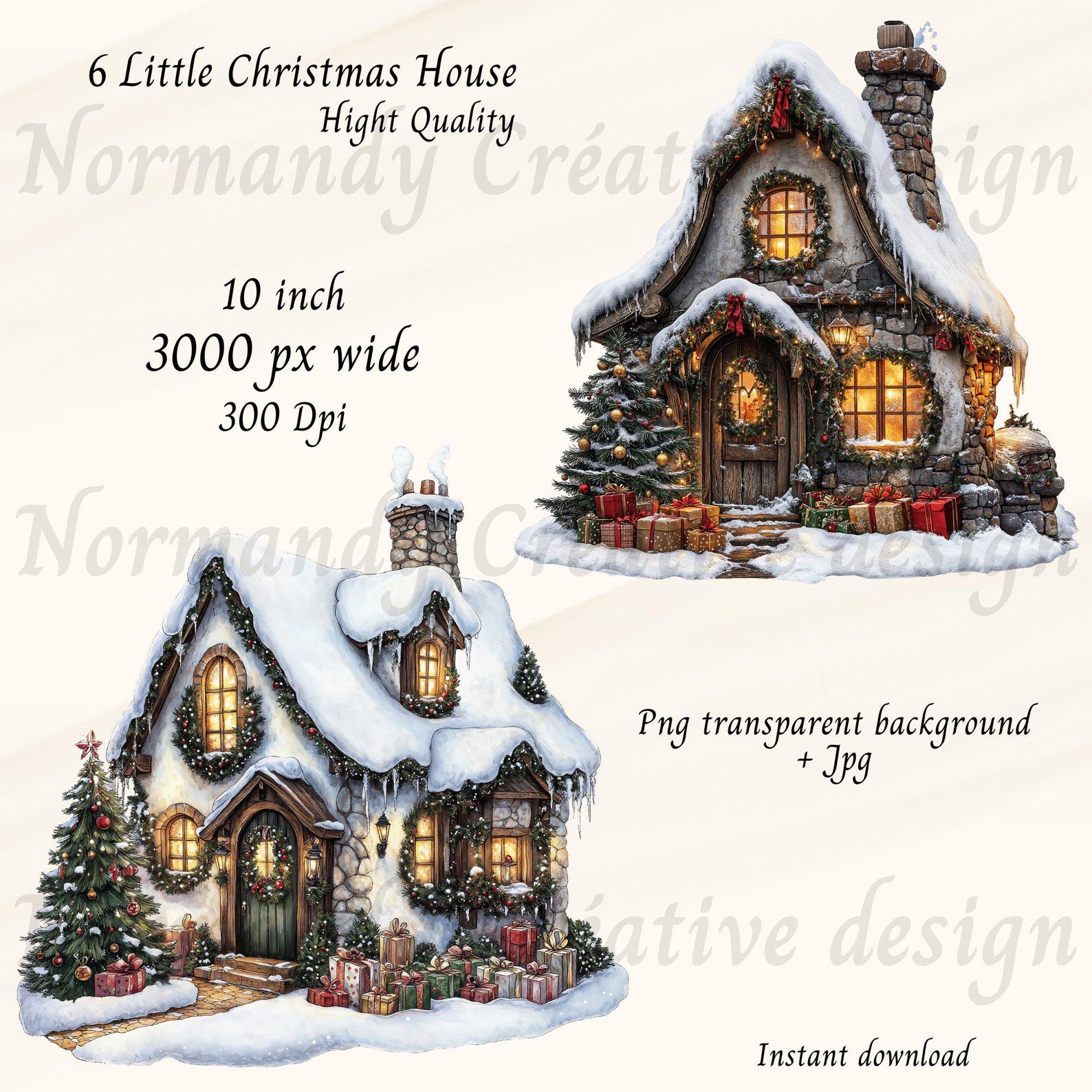 Winter Houses Clipart, Christmas House Clipart Png Transparent ...