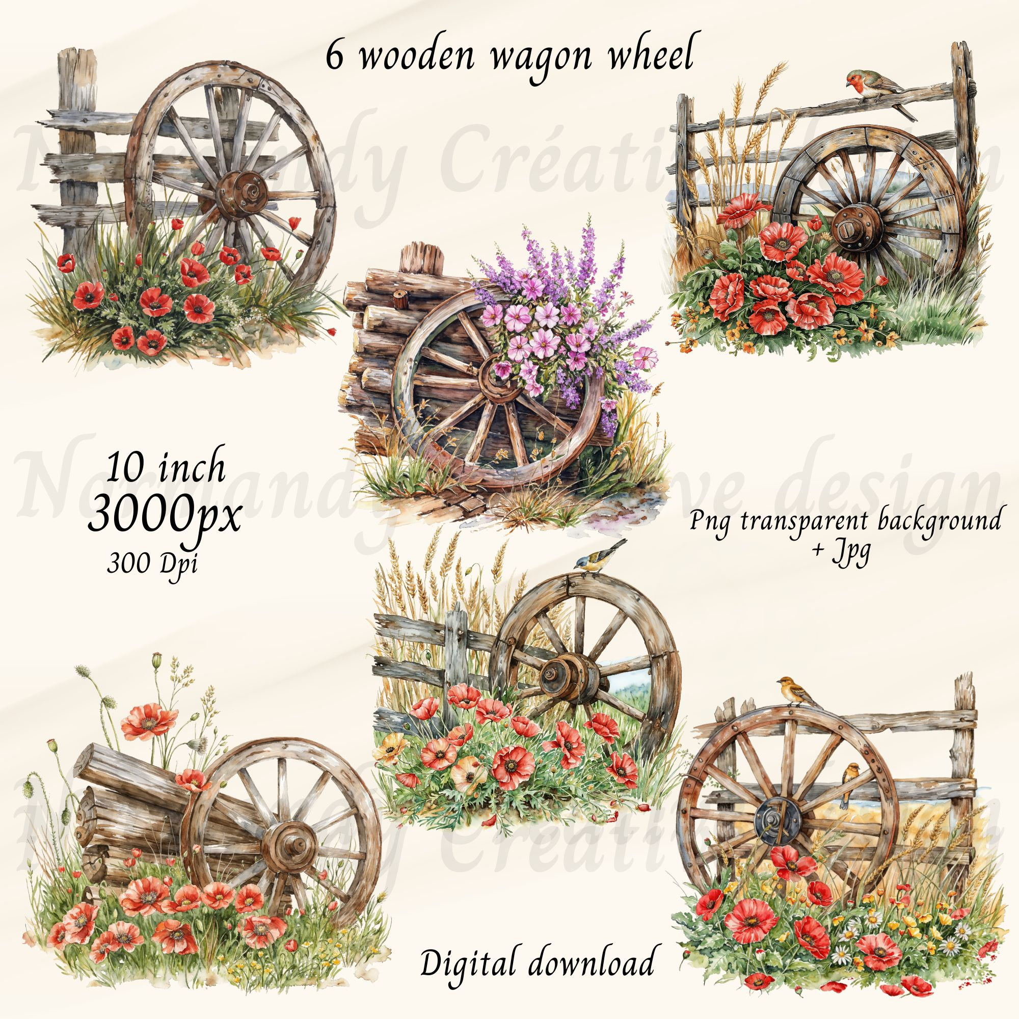 Wagon Wheel Clipart, 6 Wagon Wheel Png and Jpg, Wagon Wheel Flowers ...