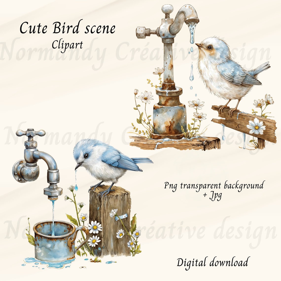 Cute Baby Bird Clipart, Bird Clipart, 6 Birds Png Clipart, Funny Bird ...