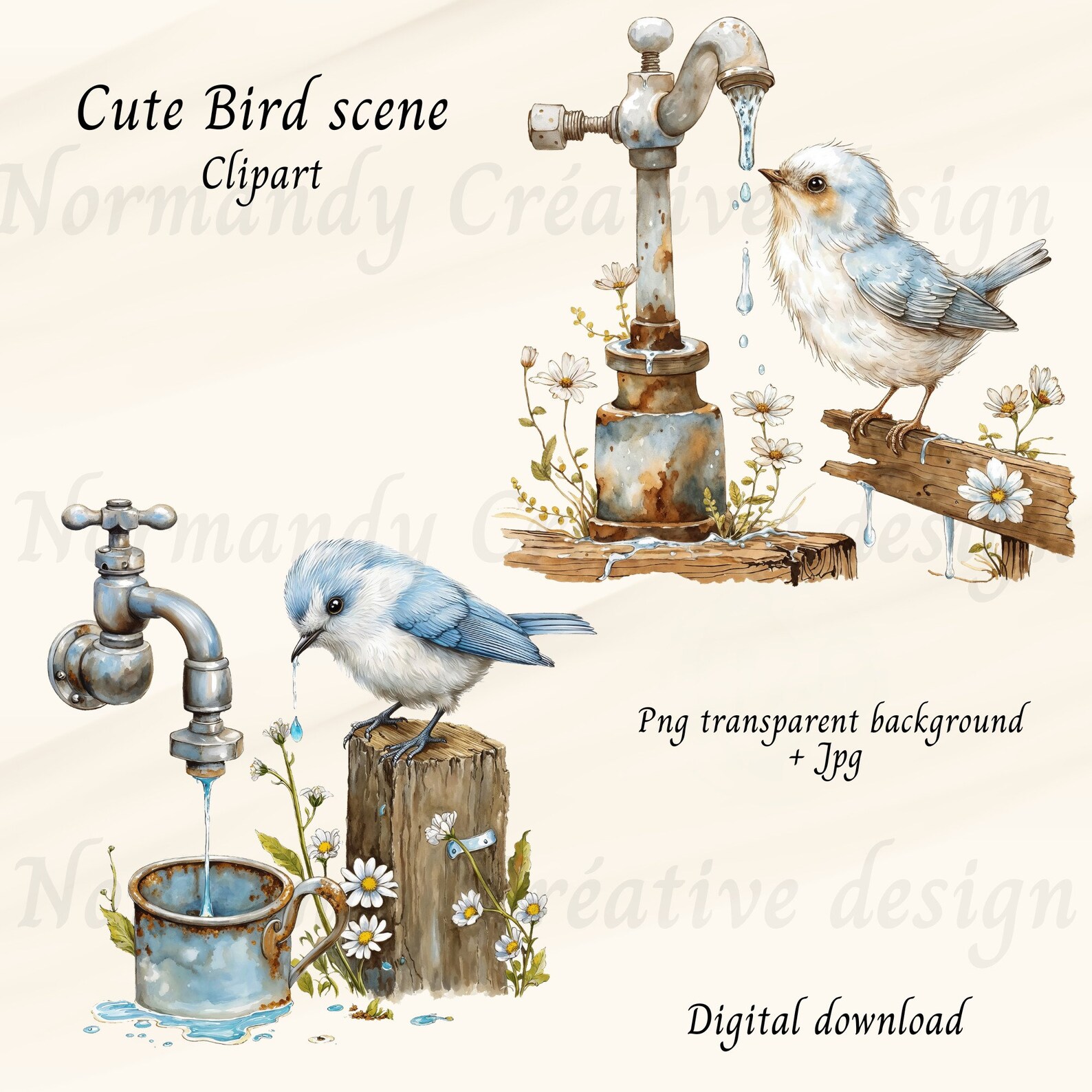 Cute Baby Bird Clipart, Bird Clipart, 6 Birds Png Clipart, Funny Bird ...