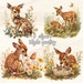 Baby Deer Clipart, 8 Animals Clip Art, Watercolor Deer, Little Deer PNG ...