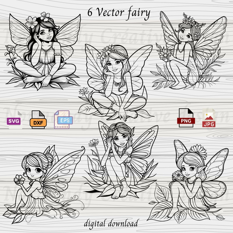 Fairy Svg - Etsy