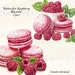 French Macaron Raspberry Clipart, 6 French Macarons Png and Jpeg ...
