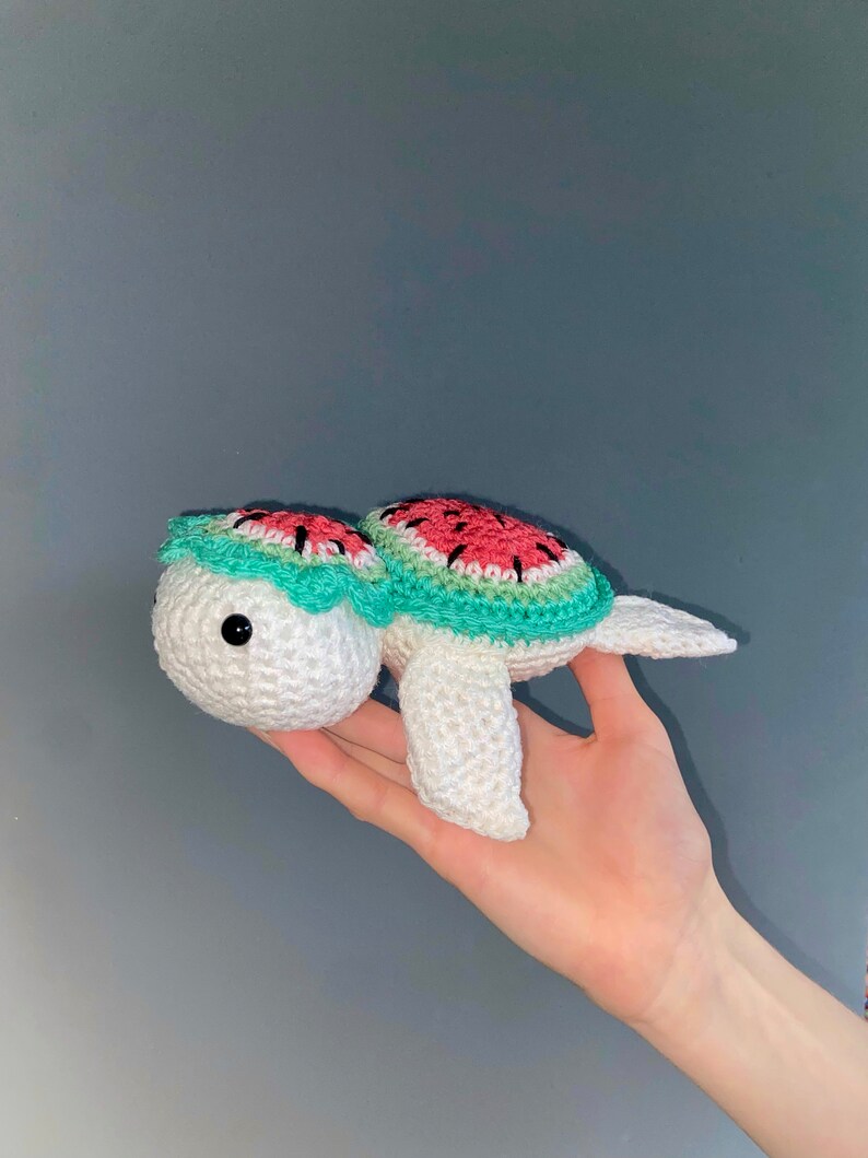 Melon Turtle Crochet Pattern (english&german) - Etsy