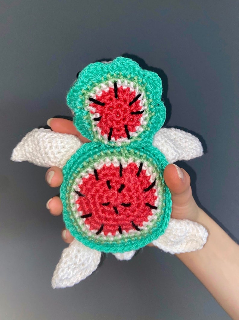 Melon Turtle Crochet Pattern (english&german) - Etsy