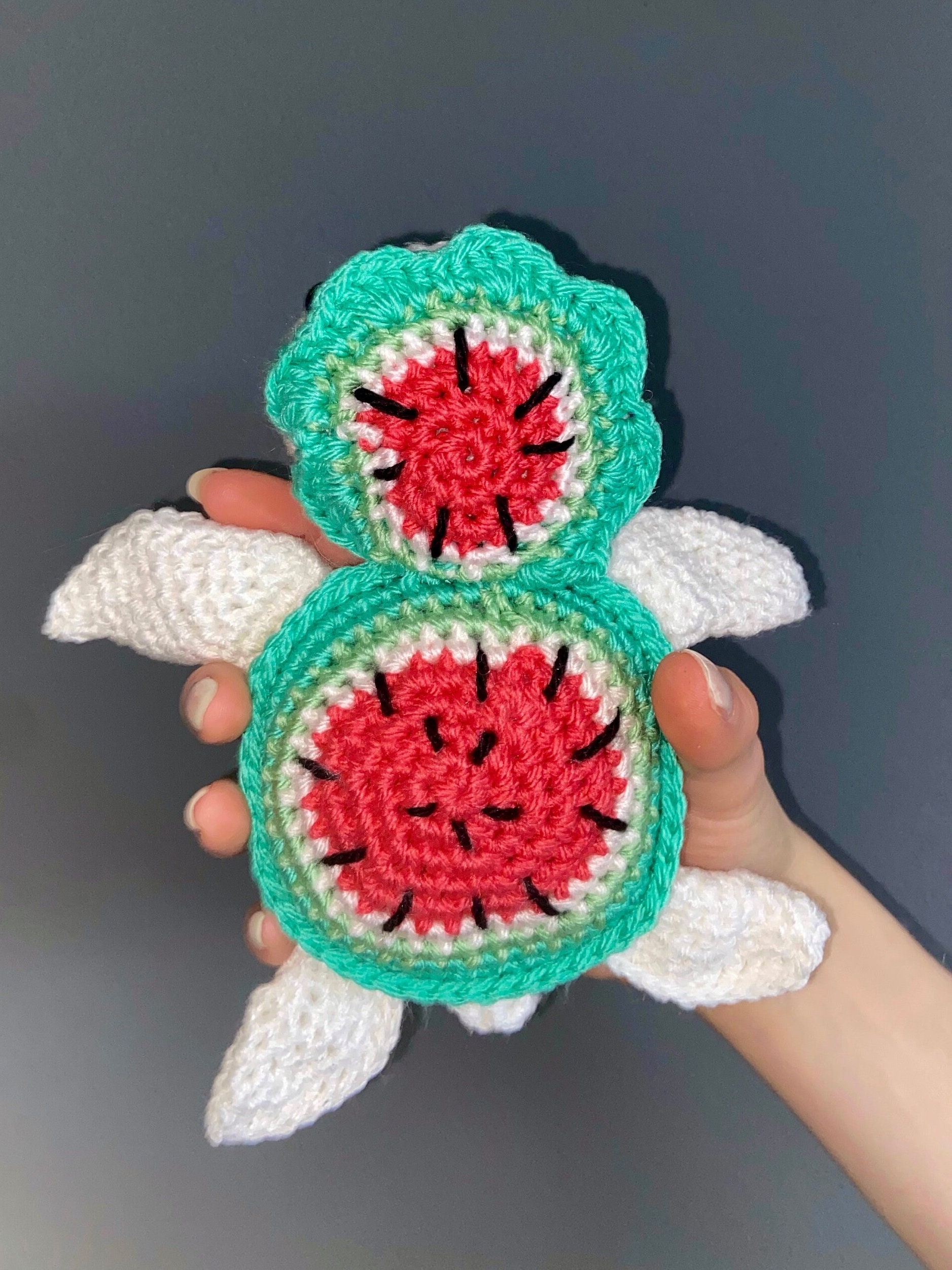 Melon Turtle Crochet Pattern (english&german) - Etsy