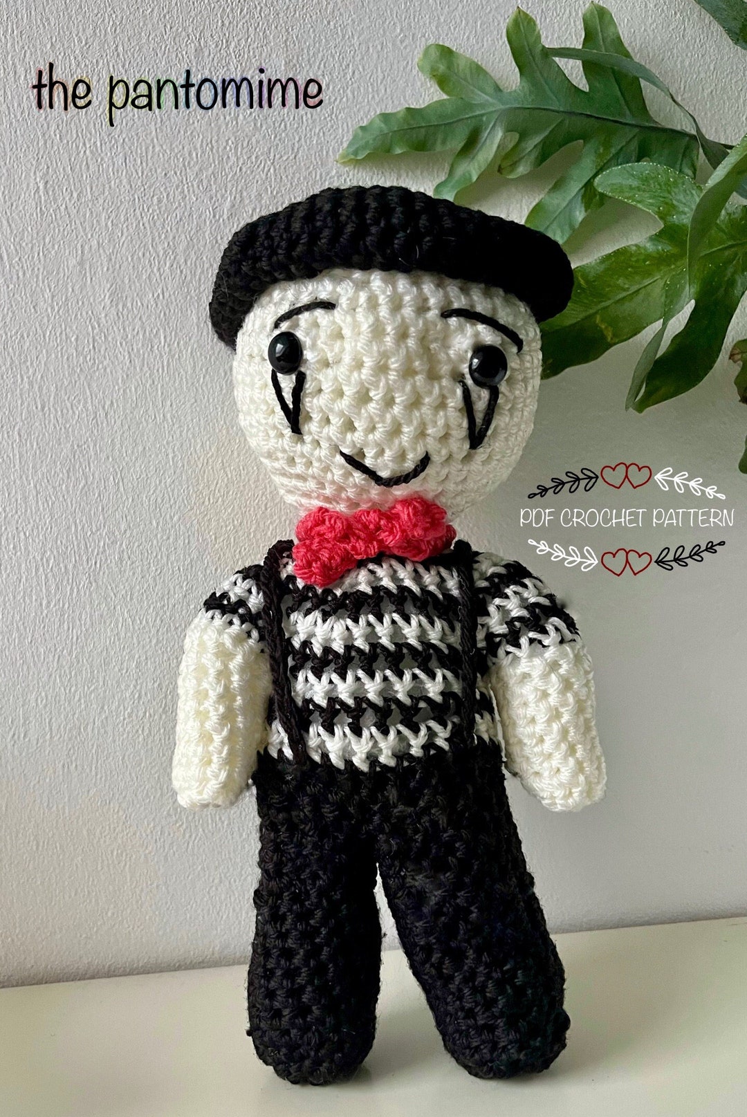 The Pantomime/clown Crochet Pattern - Etsy