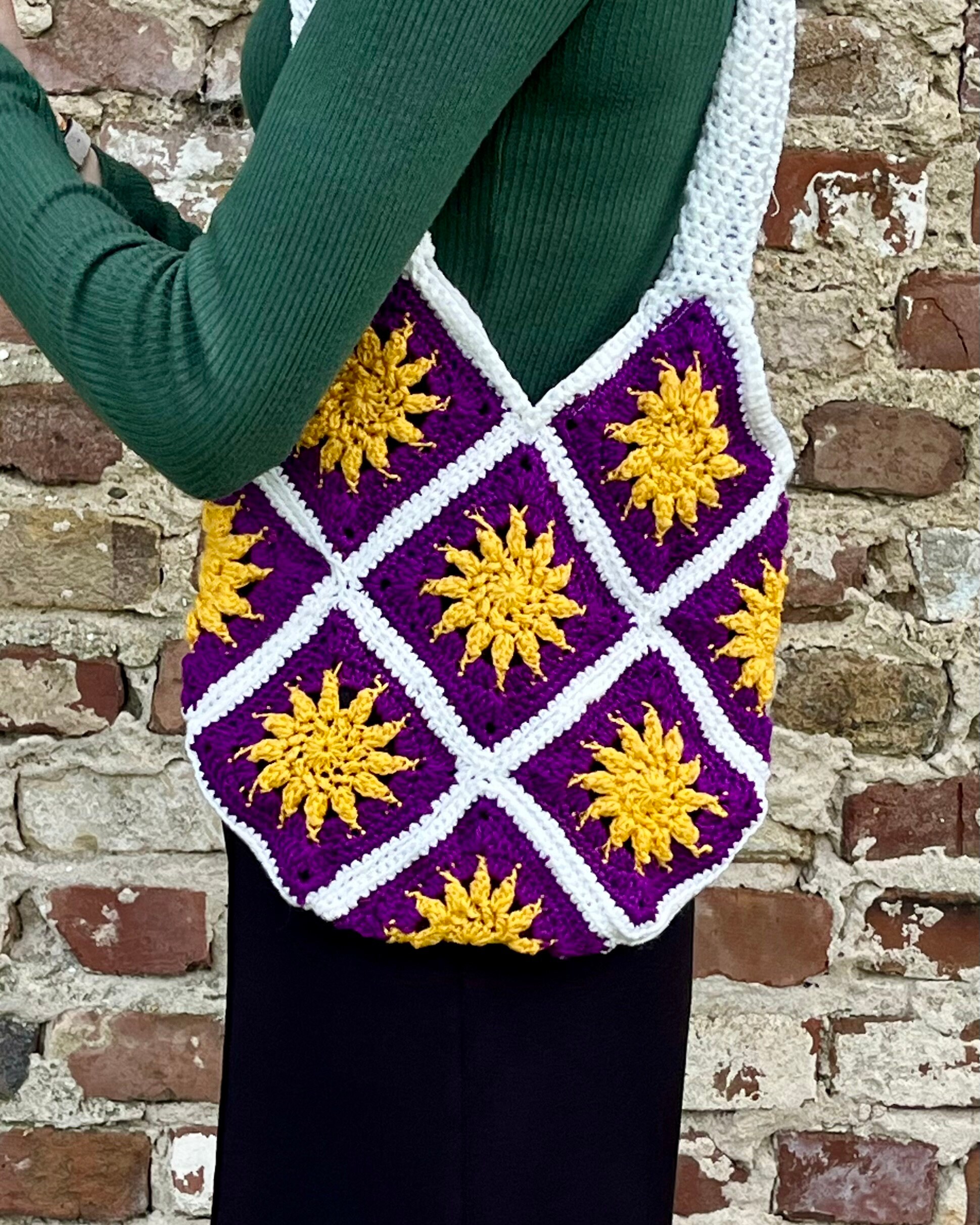 Tangled Tote-bag Crochet Pattern english - Etsy